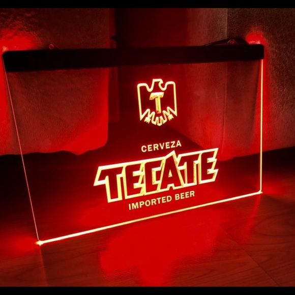 Other | Tecate Led Neon Red Light Sign 8x12 | Poshmark